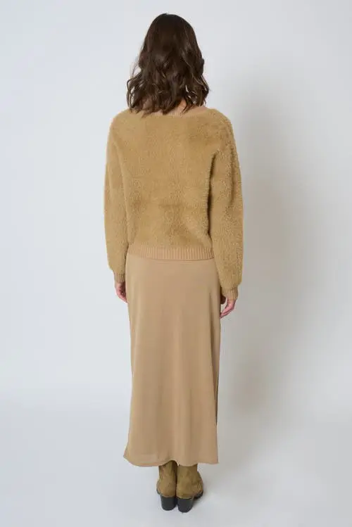 Central Park West Roman Eyelash Cardigan