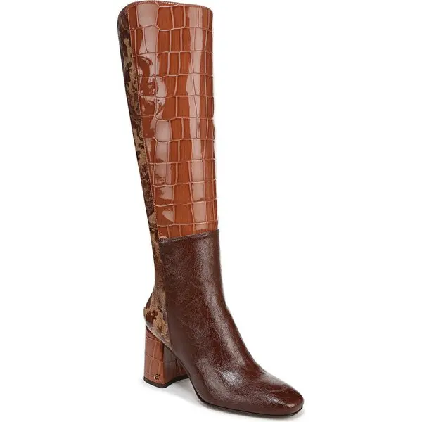 CIRCUS NY BY SAM EDELMAN Billie Knee High Boots - Rich Cognac Multi