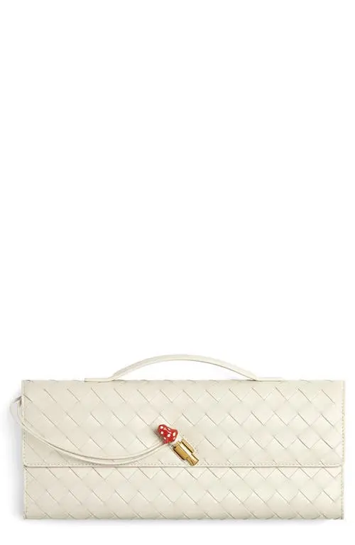 Bottega Veneta Long Andiamo Clutch - Sea Salt/mushroom-mb