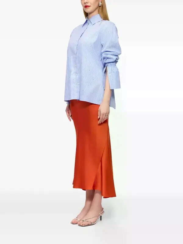 V:PM ATELIER Striped Embellished Shirt