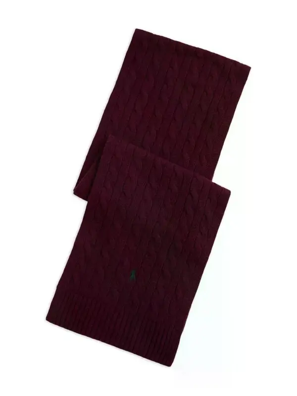 Polo Ralph Lauren Cable-knit Scarf - Red