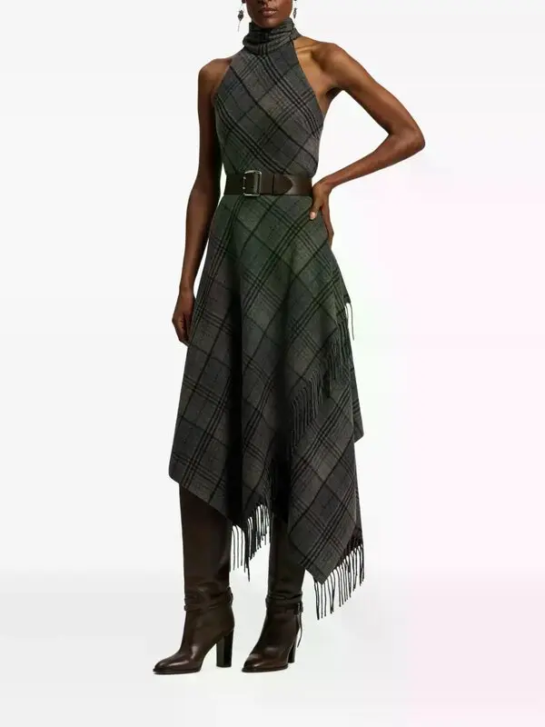 Ralph Lauren Check-pattern Turtleneck Top