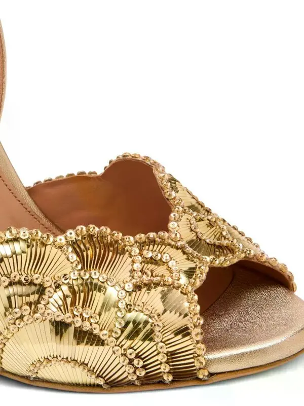 AQUAZZURA 105mm Crystal-embellished Sandals