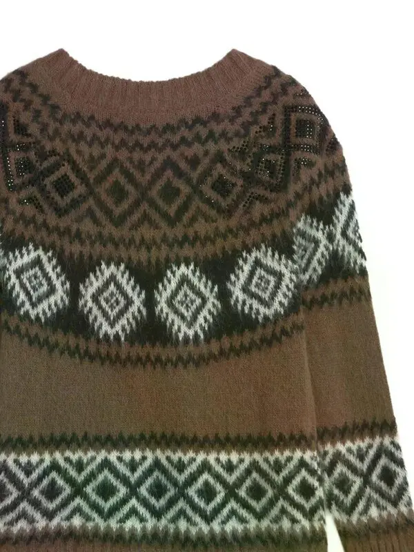 ERMANNO FIRENZE Geometric-pattern Sweater