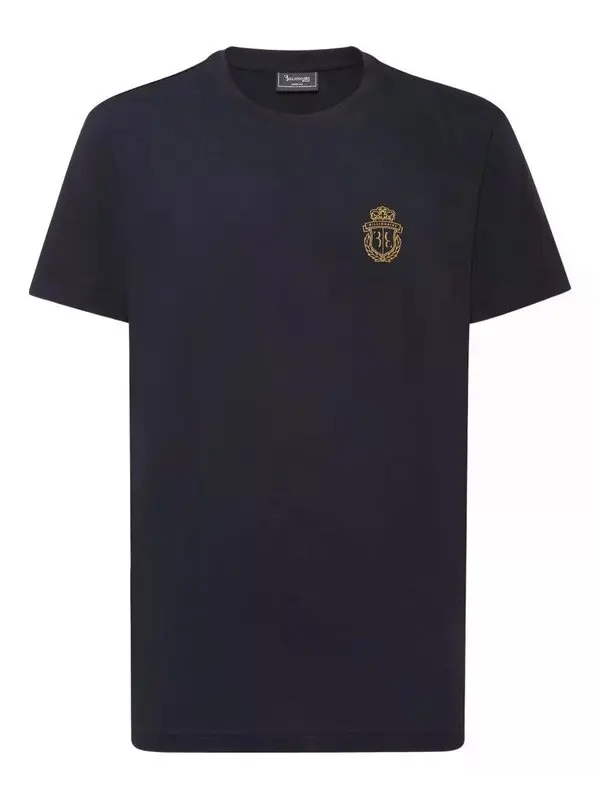 BILLIONAIRE Crest Round-neck T-shirt - Blue