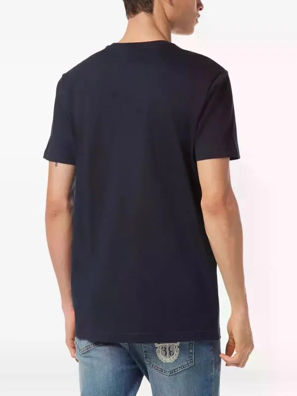 BILLIONAIRE Crest Round-neck T-shirt - Blue