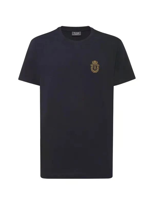 BILLIONAIRE Crest Round-neck T-shirt - Blue