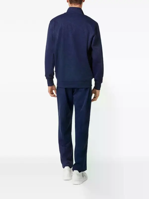 BILLIONAIRE Jacquard Zip-up Sweatshirt - Blue