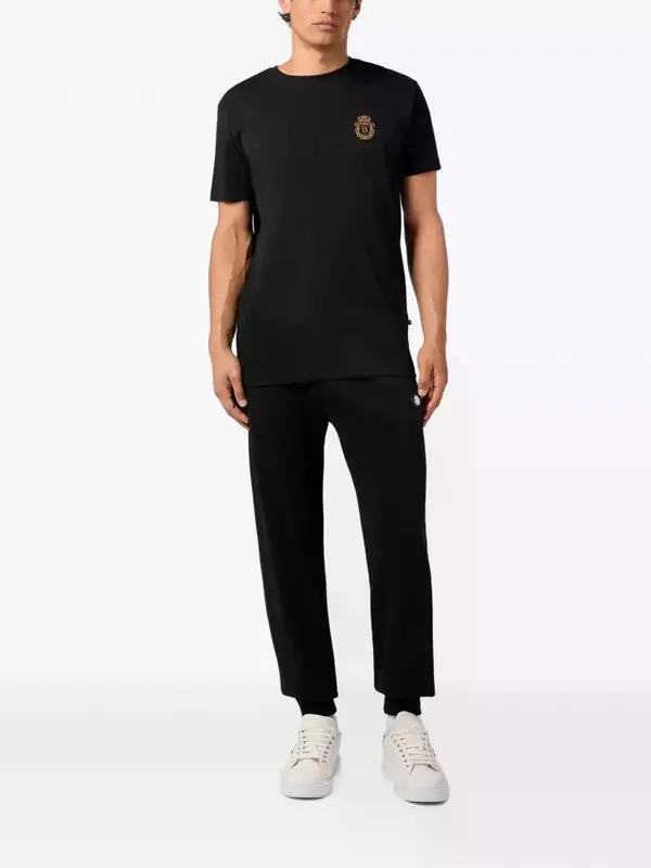 BILLIONAIRE Crest Round-neck T-shirt - Black