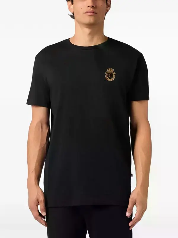 BILLIONAIRE Crest Round-neck T-shirt - Black