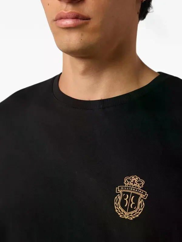 BILLIONAIRE Crest Round-neck T-shirt - Black