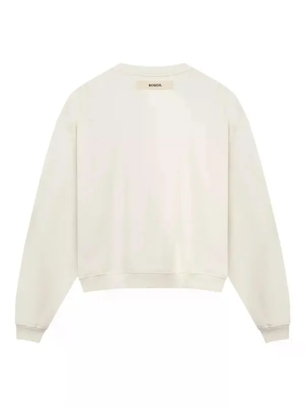 ROUGH. Floral-print Crew-neck Sweatshirt