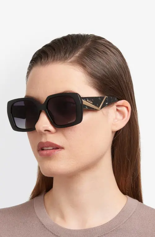 Missoni 55mm Gradient Rectangular Sunglasses - Black/dark Grey Sf