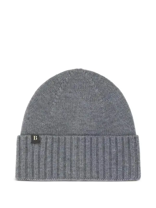 Boggi Milano Rib-knit Beanie - Grey