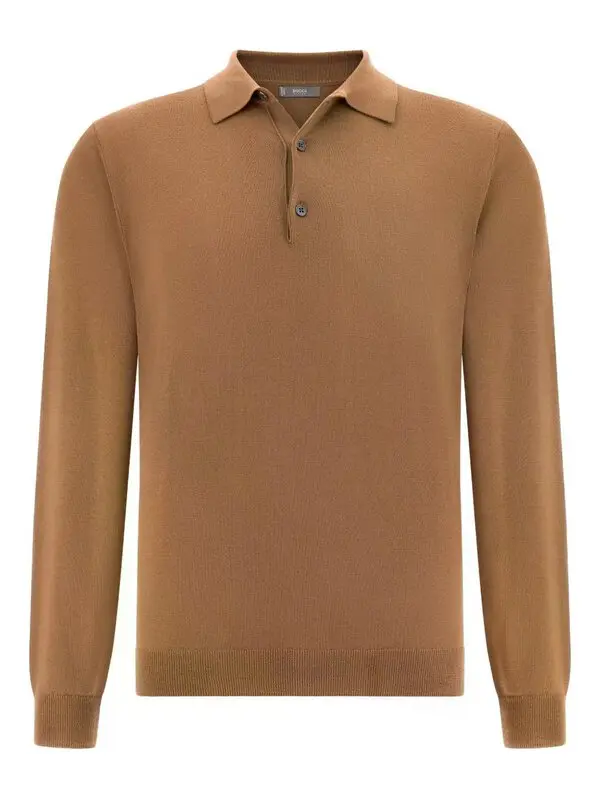 Boggi Milano Wool Polo Sweater