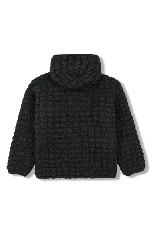 PLEASURES Tender Hooded Quilted Puffer Jacket - Black