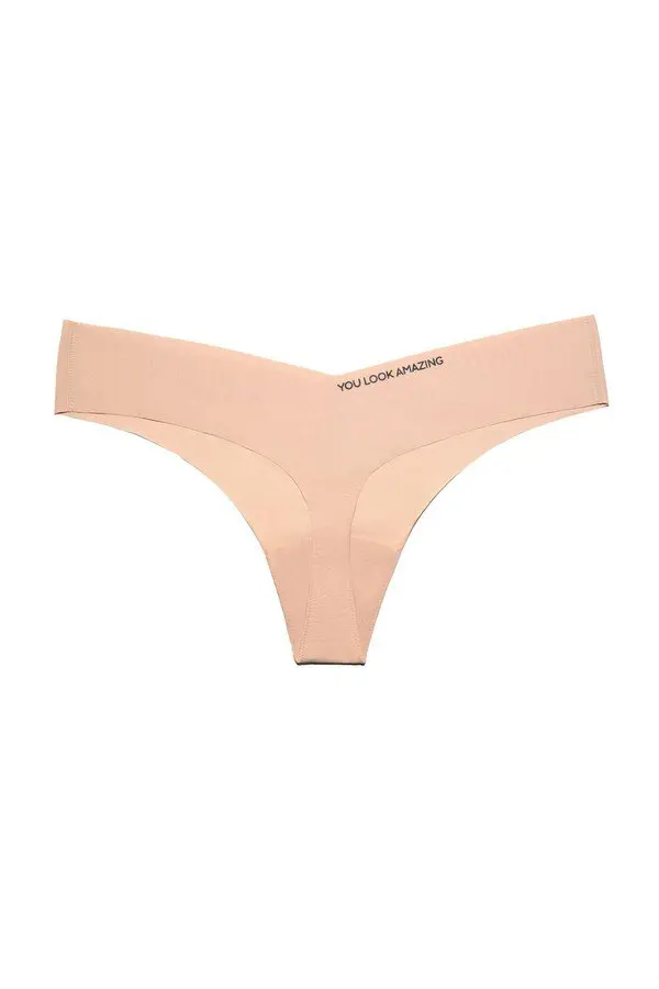 Alice + Olivia A+o X Commando Classic Thong - Beige
