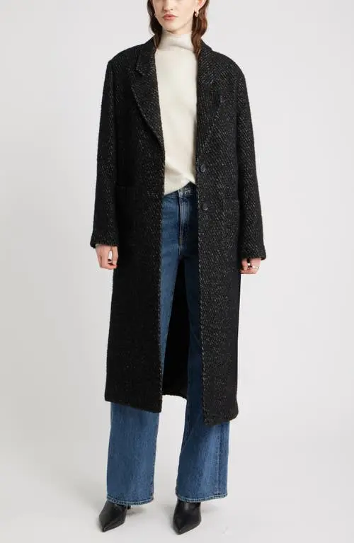 Nordstrom Belted Textured Trench Coat