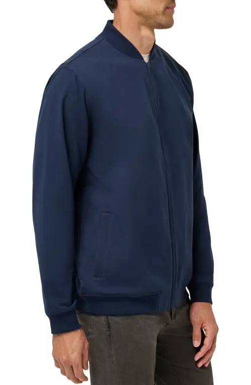 Travis Mathew Stretch Cotton Bomber Jacket - Total Eclipse