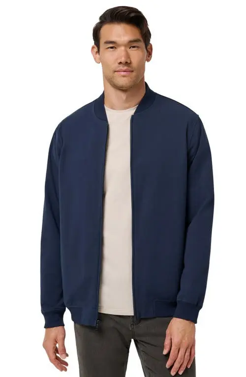 Travis Mathew Stretch Cotton Bomber Jacket - Total Eclipse