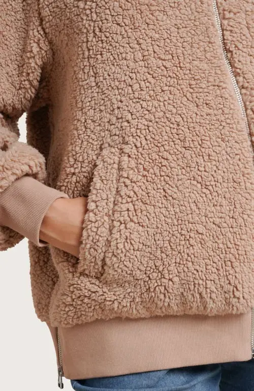 NOM MATERNITY Cozy Maternity Bomber Jacket
