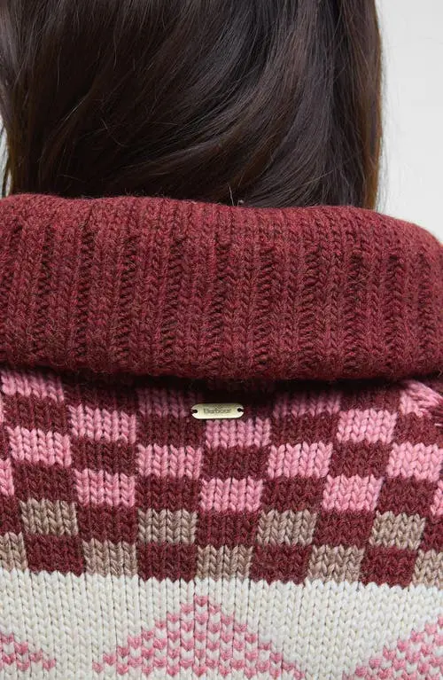 Barbour Ruby Wool-blend Shawl Collar Cardigan
