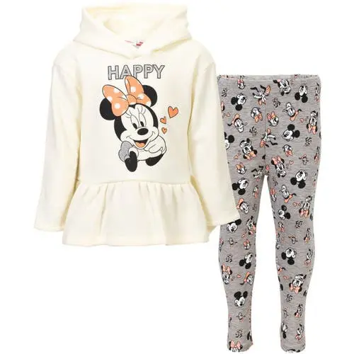 Disney Fleece Pullover Hoodie And Leggings Set - Oatmeal Heather