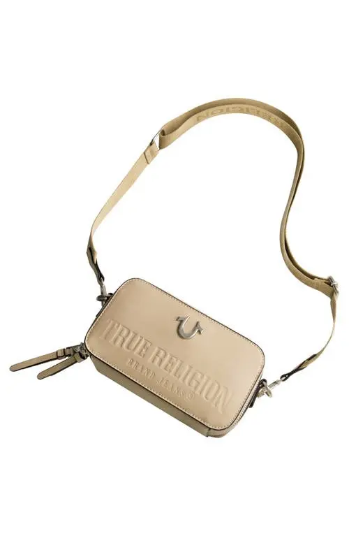 True Religion Double-zip Horseshoe Camera Bag - Tan