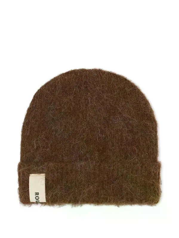 ROUGH. Logo-patch Beanie - Brown