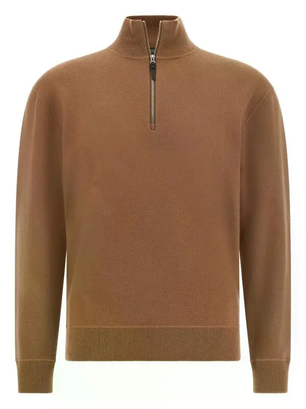 Boggi Milano Half-zip Long Sleeve Sweater