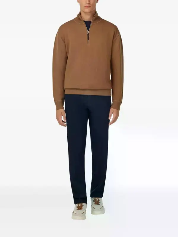 Boggi Milano Half-zip Long Sleeve Sweater