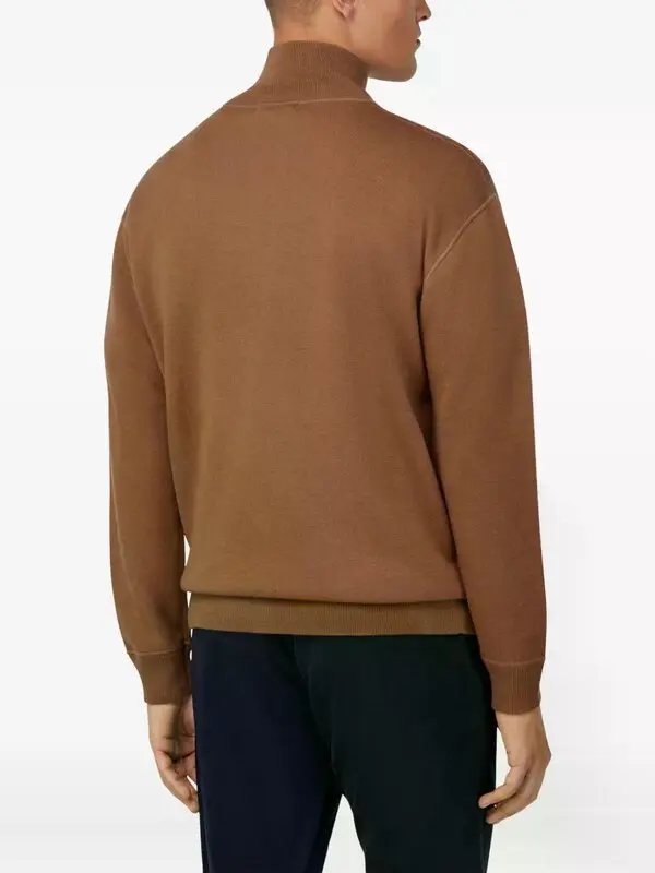 Boggi Milano Half-zip Long Sleeve Sweater