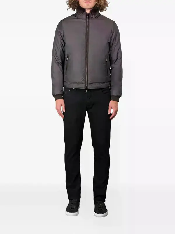 MOORER Zip-front Bomber Jacket