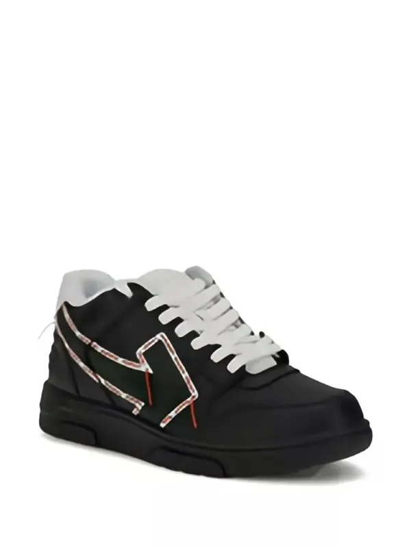Off-White Arrow-detail Leather Sneakers
