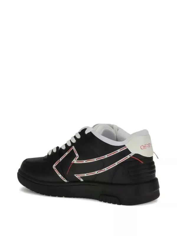 Off-White Arrow-detail Leather Sneakers