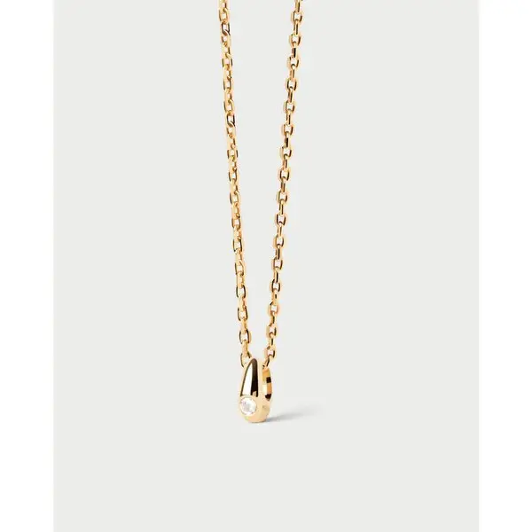 PDPAOLA Serena Pendant Necklace - Brass