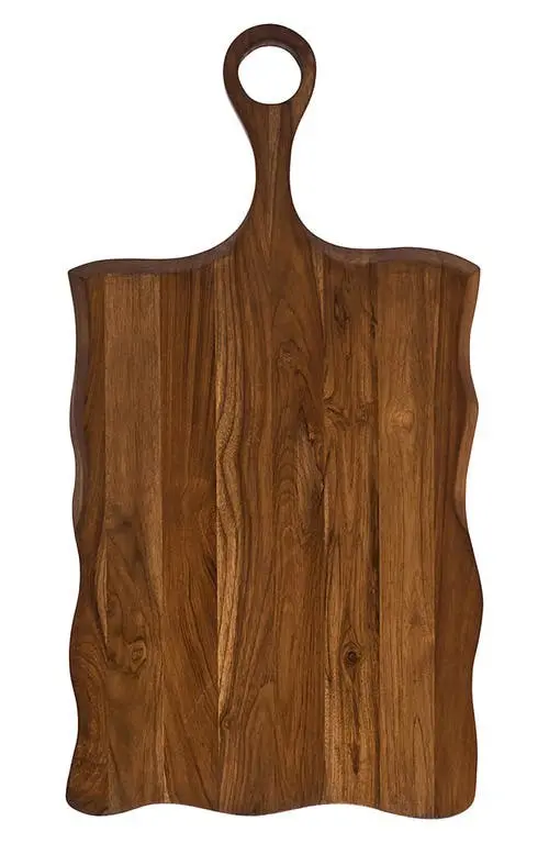 JULISKA Puro Rectangular Teak Serving Board - Brown