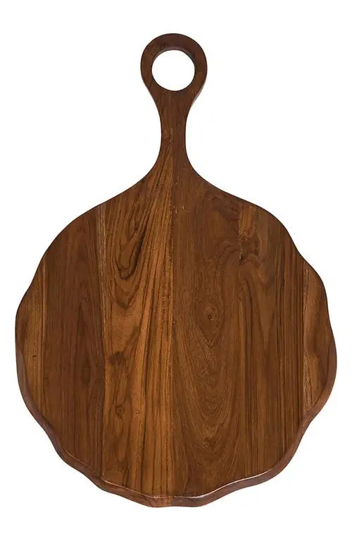 JULISKA Puro Round Teak Serving Board - Brown