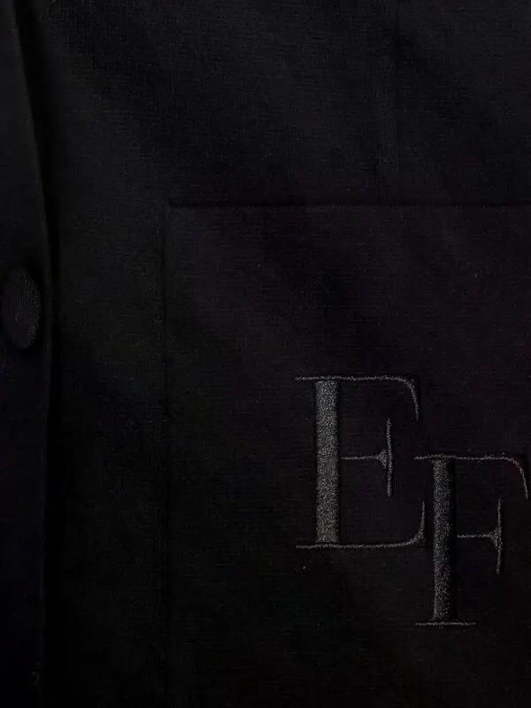 Elisabetta Franchi Double-breasted Cardigan With Embroidered Logo