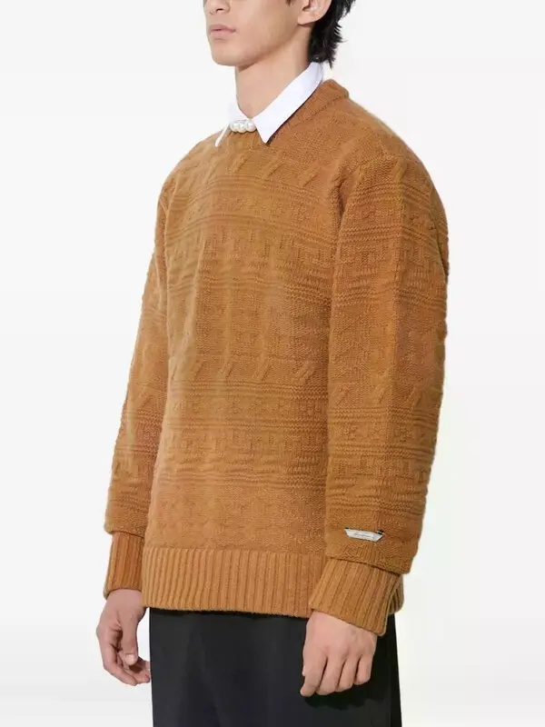 ADER ERROR Cable-knit Crew-neck Sweater
