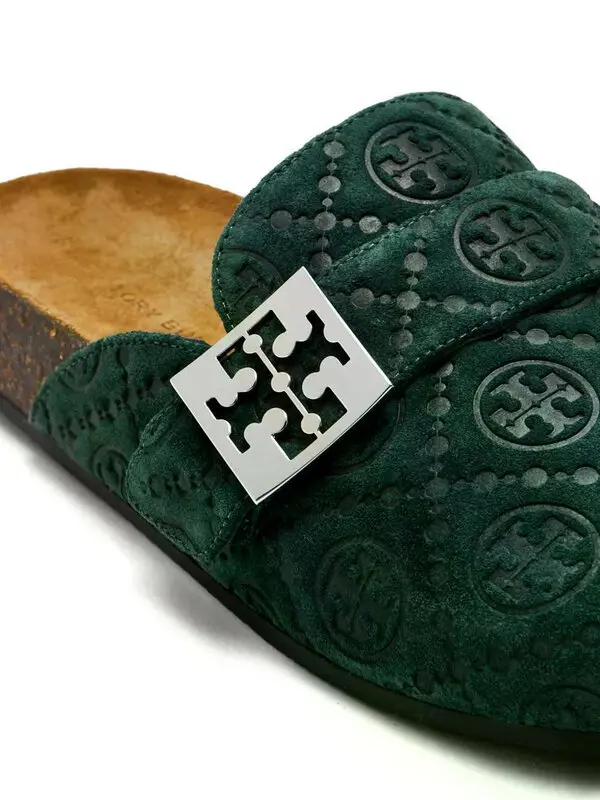 Tory Burch Logo-buckle Flat Mules