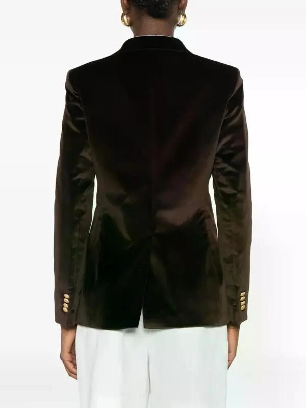 Tagliatore Double-breasted Velvet Blazer