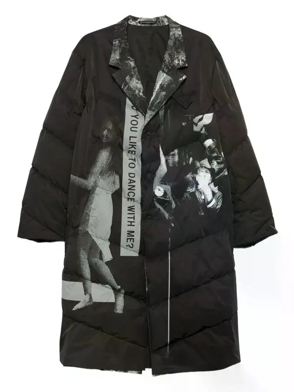 Yohji Yamamoto Single-breasted Padded Coat