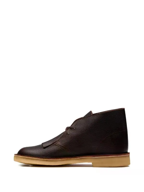 Clarks Leather Grain Tweed Boots