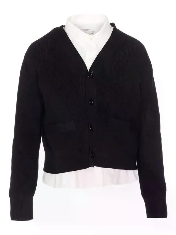 Sacai Button-front Knitted Cardigan