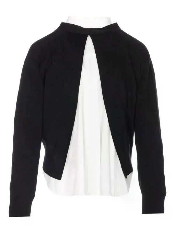 Sacai Button-front Knitted Cardigan