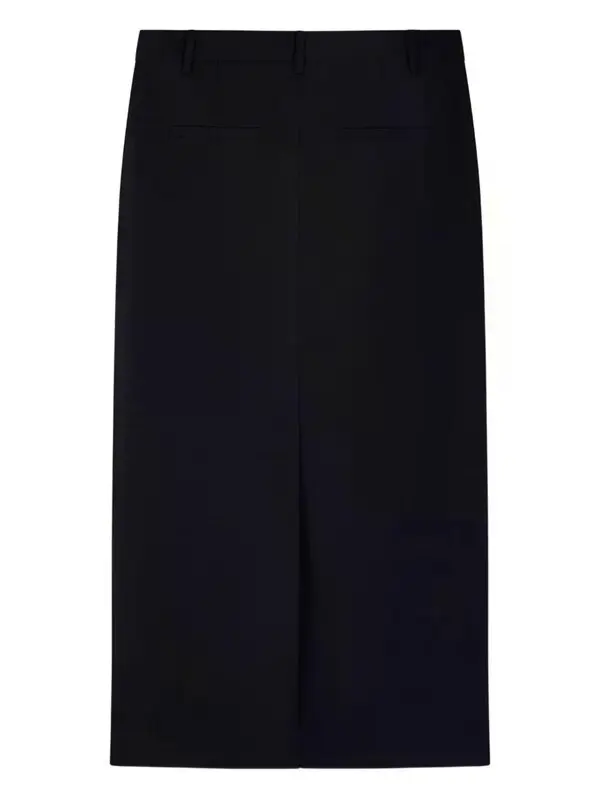 Tibi Rear-vent Midi Skirt