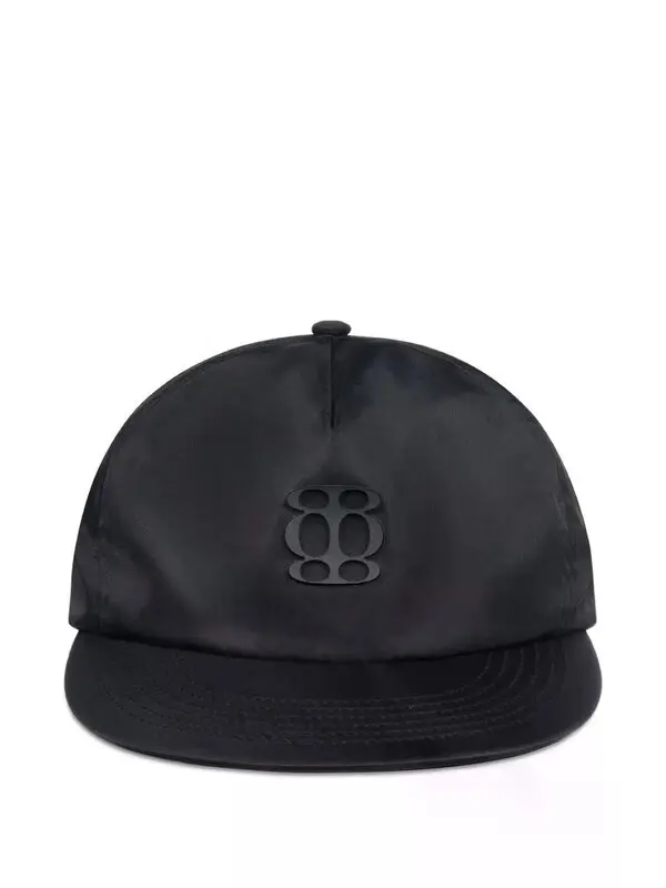 ROUGH. Baseball Cap With Patch Emblem - Black