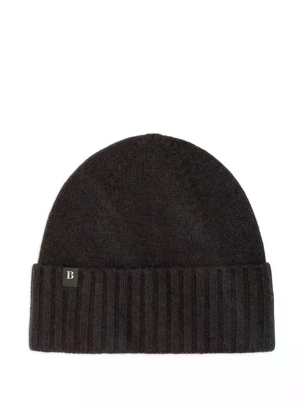 Boggi Milano Rib-knit Beanie - Brown