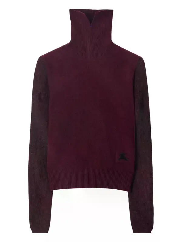 Burberry Equestrian Knight Roll-neck Sweater - Red